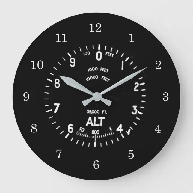 Spifire Altimeter Clock | Zazzle