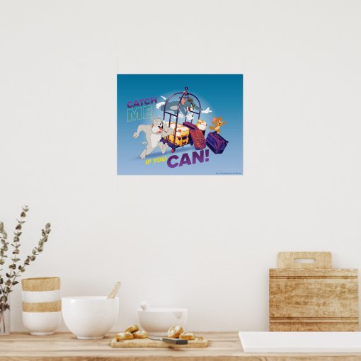 Spike, Tom & Jerry - Catch Me If You Can Poster | Zazzle Spike, Tom & Jerry - Catch Me If You Can Poster | Zazzle