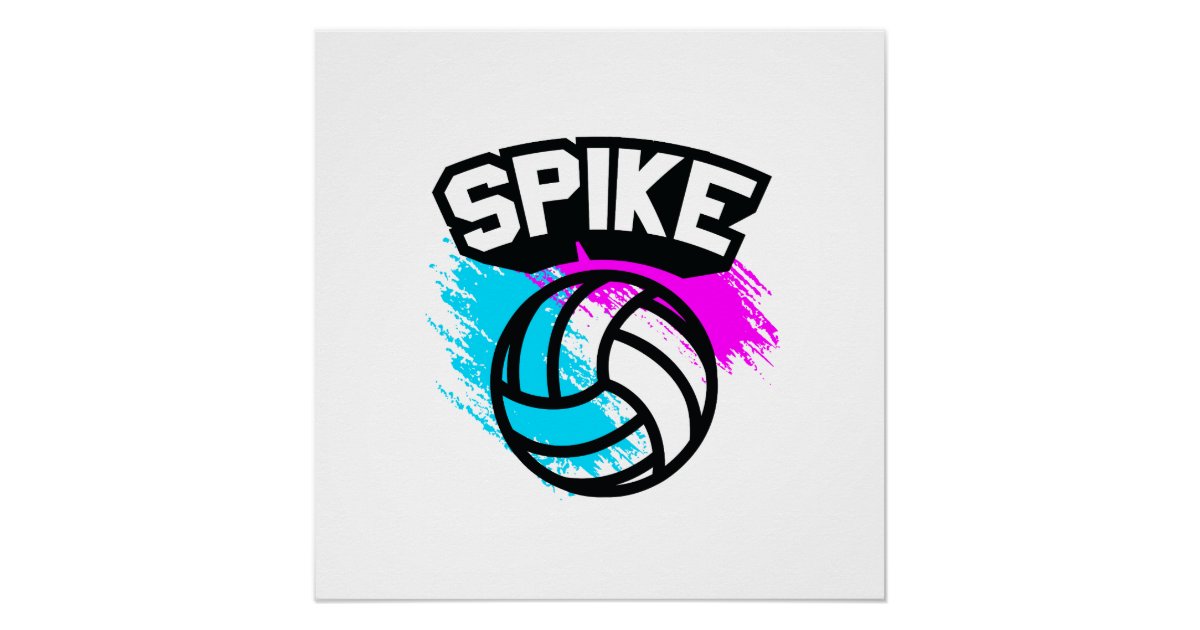 Spike Volleyball Poster | Zazzle