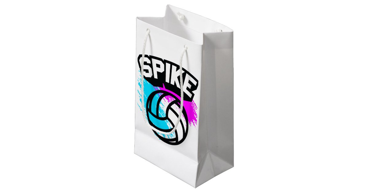 Spike Volleyball Small Gift Bag | Zazzle