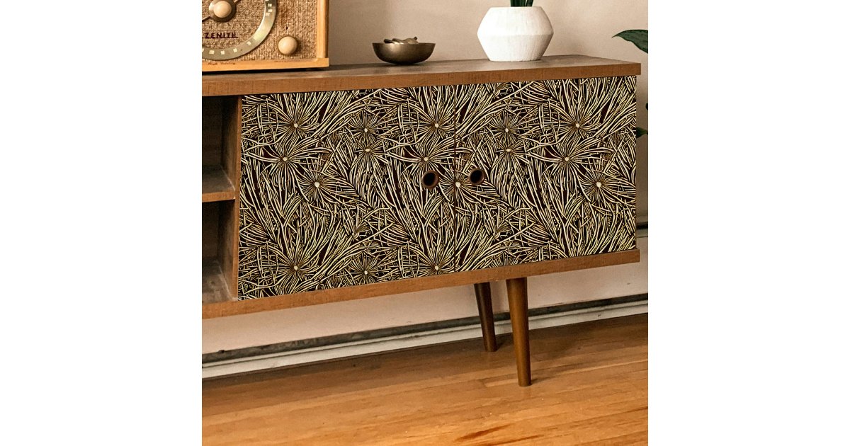 Spiky Flower Massed Pattern Decoupage Tissue Paper | Zazzle