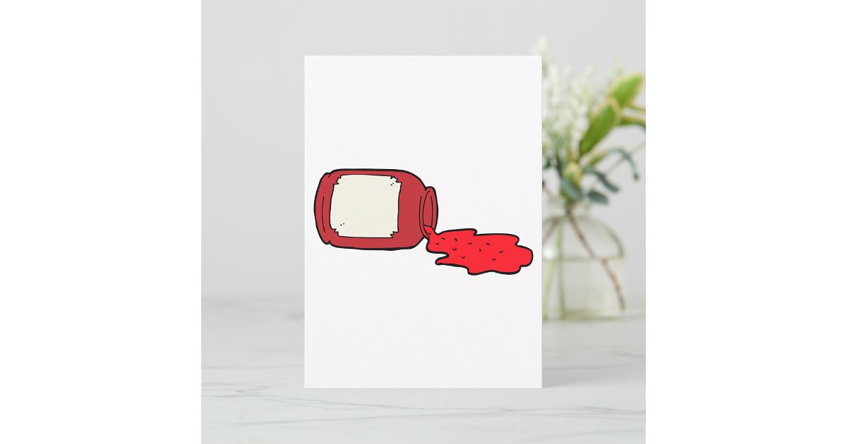 Spilled Jam Red Mess Invitation | Zazzle