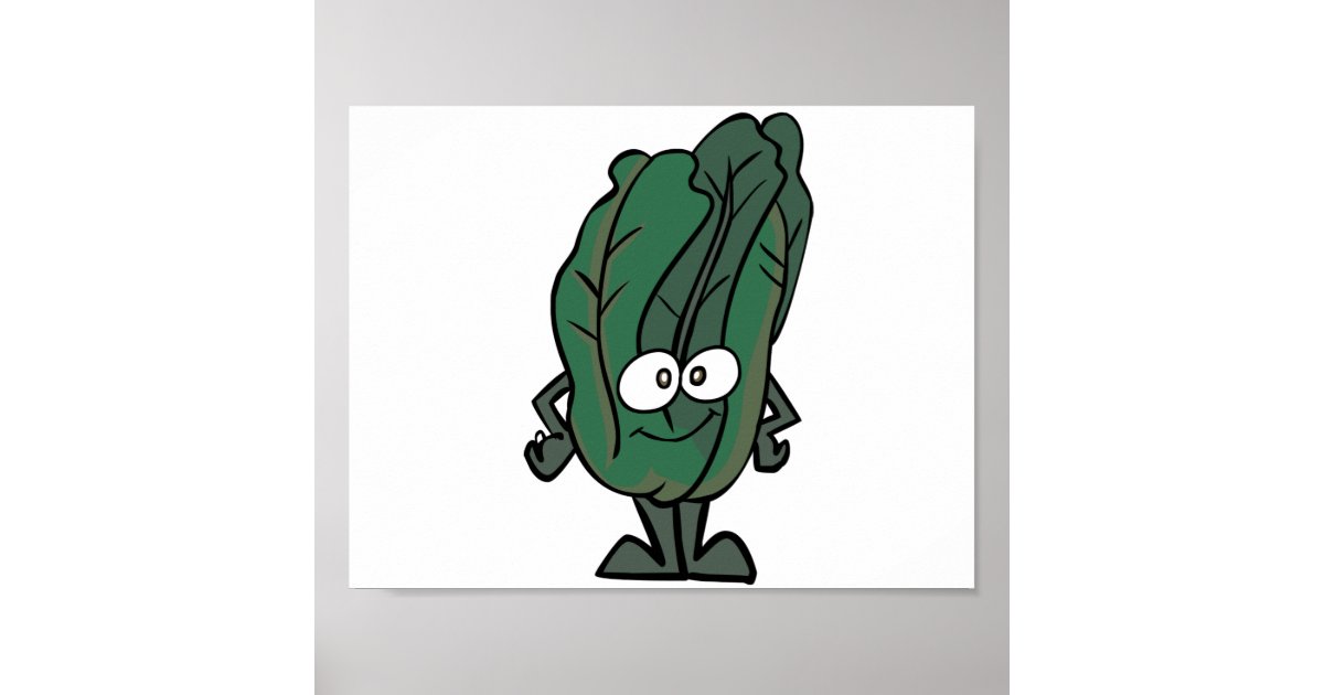 Spinach Face Poster | Zazzle