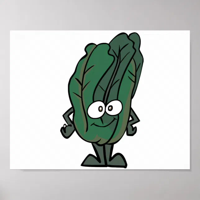 Spinach Face Poster | Zazzle