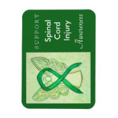 Spinal Cord Injury Awareness Ribbon Angel Magnets | Zazzle