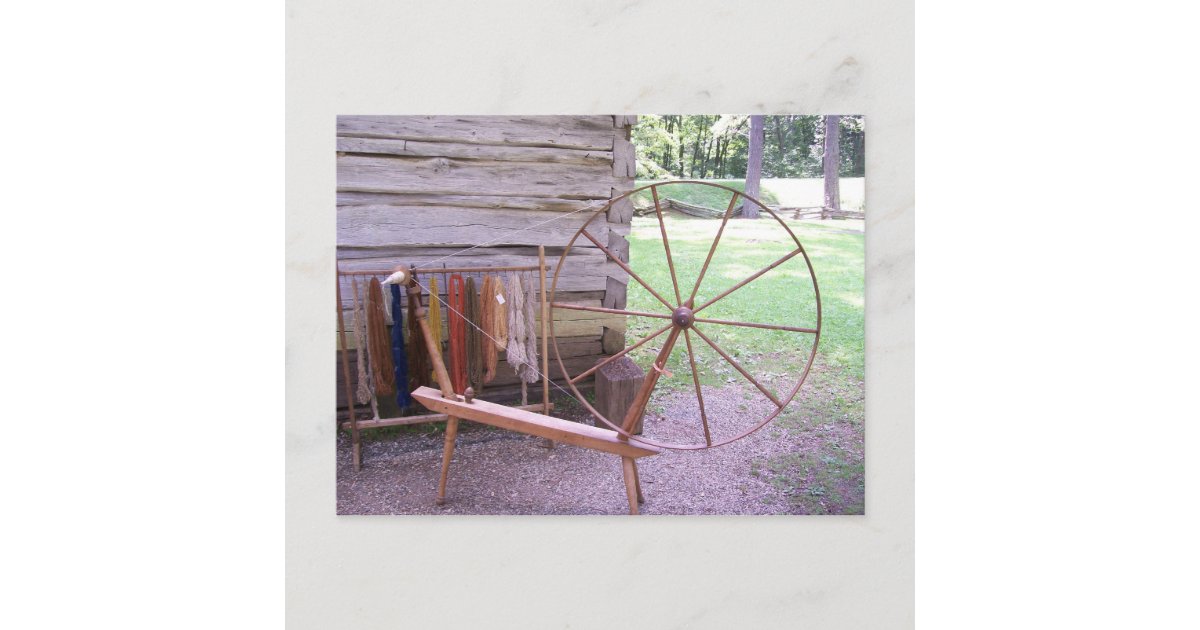 Spindle Wheel Postcard | Zazzle