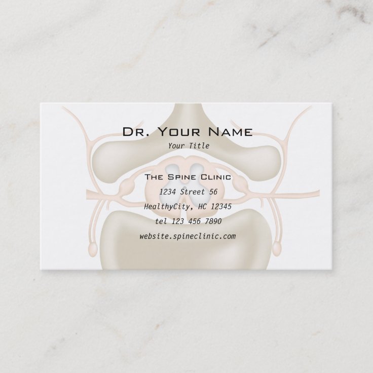 Spine Doctor Business Card | Zazzle