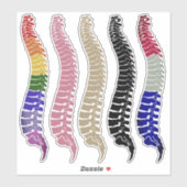 Spine laptop decals, spine stickers, chiropractic sticker | Zazzle