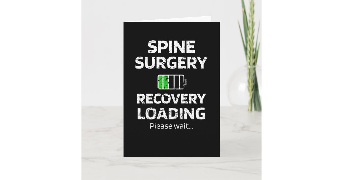 Spine Surgery Recovery | Spinal Fusion Scoliosis Card | Zazzle