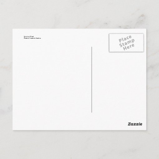 Spinning Wheel Postcard | Zazzle