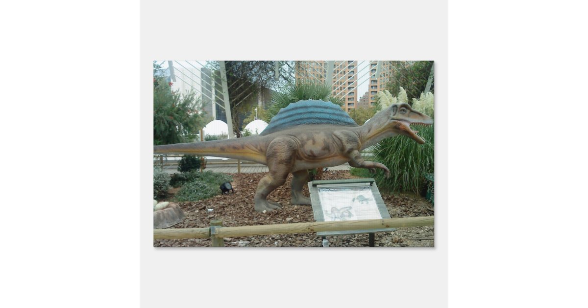 Spinosaurus Dinosaur Yard Sign | Zazzle