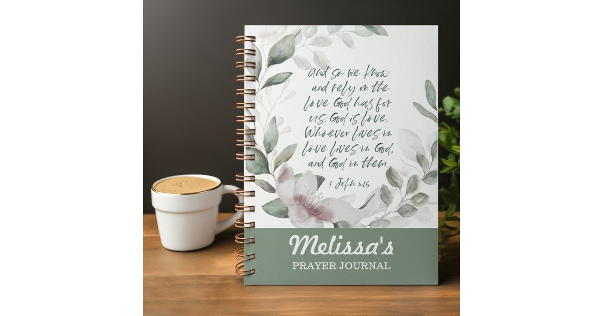 Spiral Bible Verse Prayer journal | Zazzle