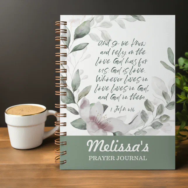 Spiral Bible Verse Prayer journal | Zazzle