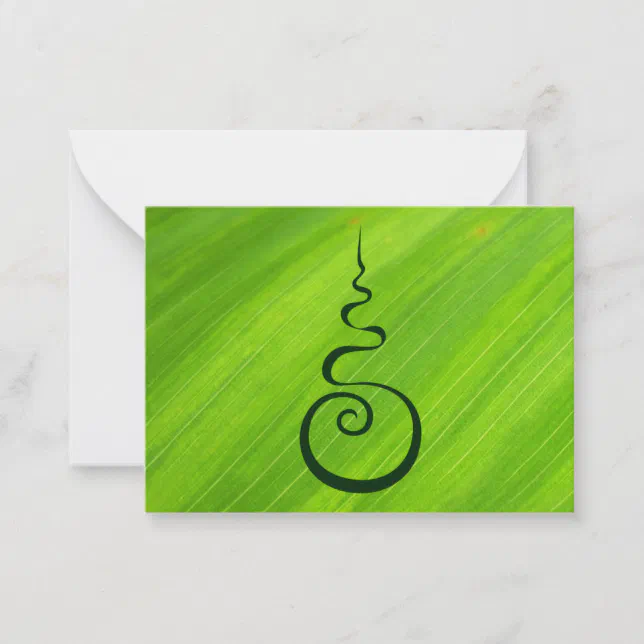 Spiral Force Note Card | Zazzle