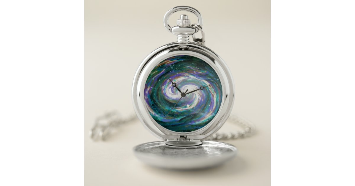 Spiral Galaxy in Space Pocket Watch | Zazzle
