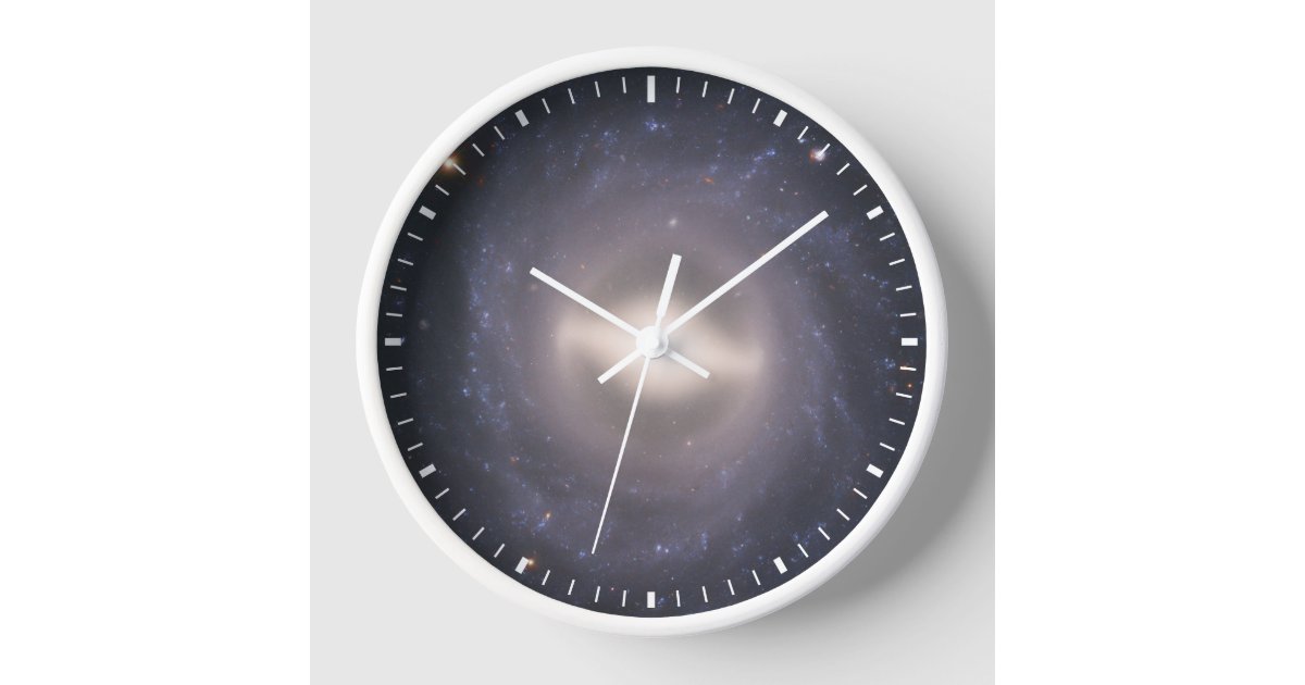 Spiral Galaxy Ngc 1015. Clock | Zazzle