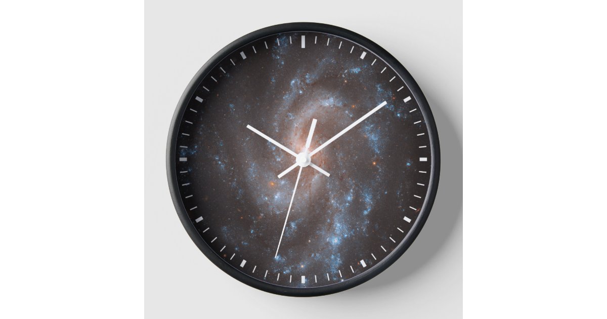 Spiral Galaxy Ngc 5584 Clock | Zazzle