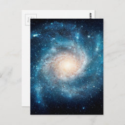 Spiral galaxy postcard | Zazzle