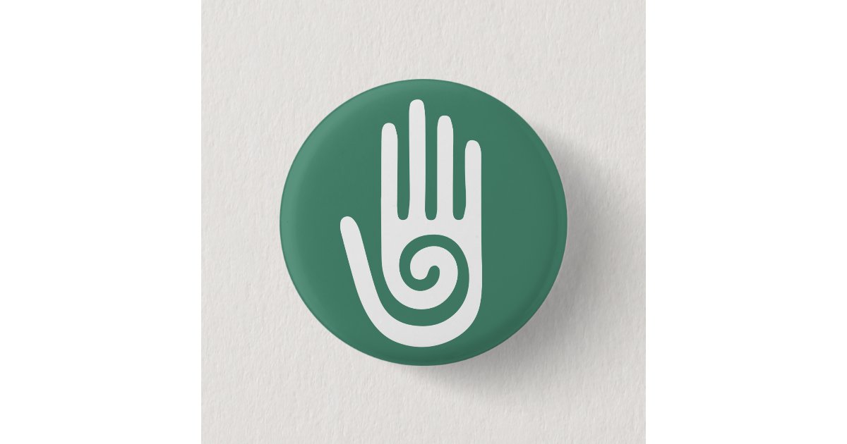 Spiral Hand healing hands Pinback Button | Zazzle