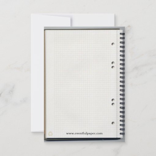 Spiral Notebook - 3x5 Graduation Announcement | Zazzle