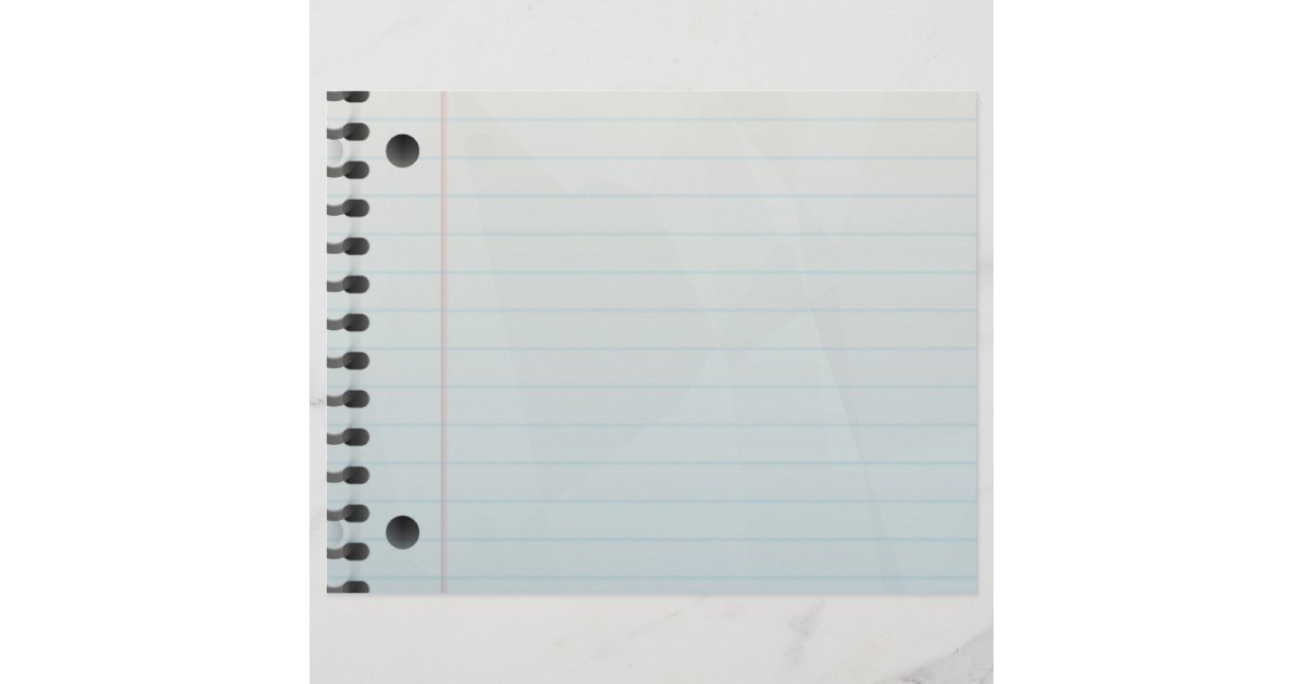 Spiral Notebook Lined Paper | Zazzle