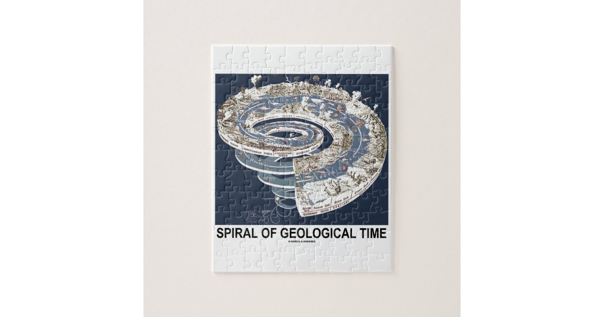 Spiral Of Geological Time (Earth's History Spiral) Jigsaw Puzzle | Zazzle