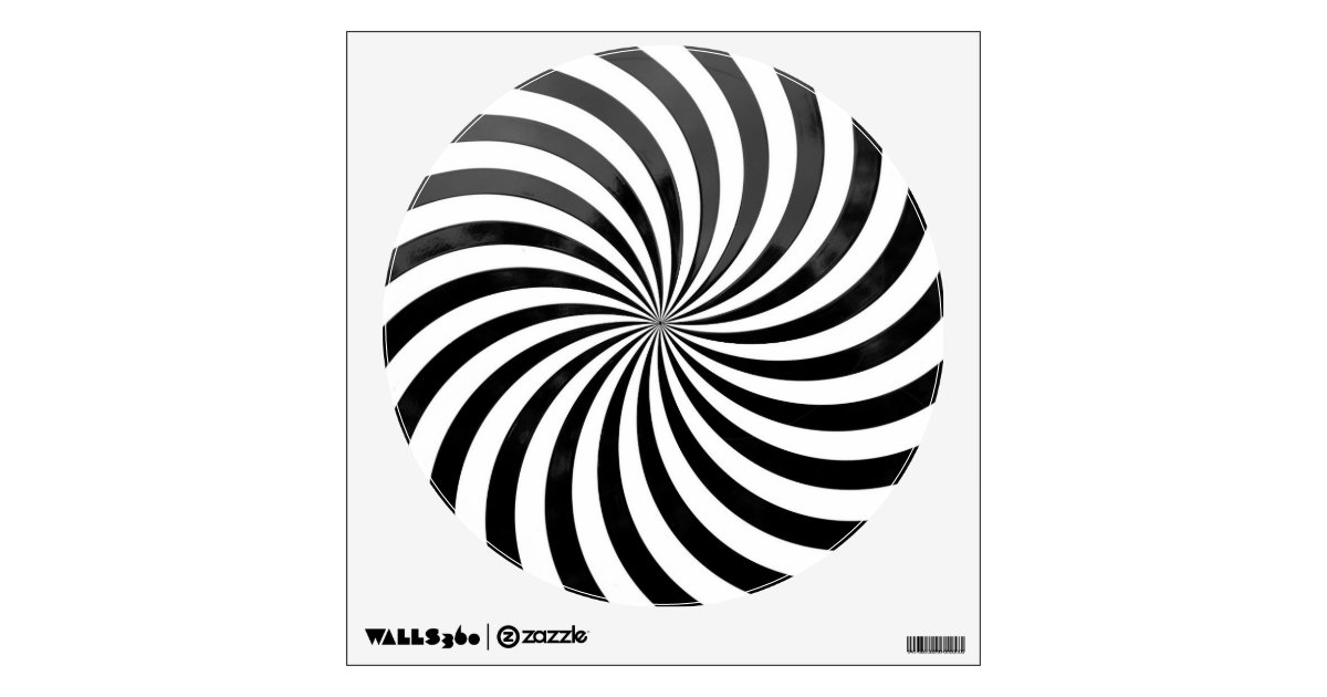 Spiral Optical Illusion Wall Decal | Zazzle