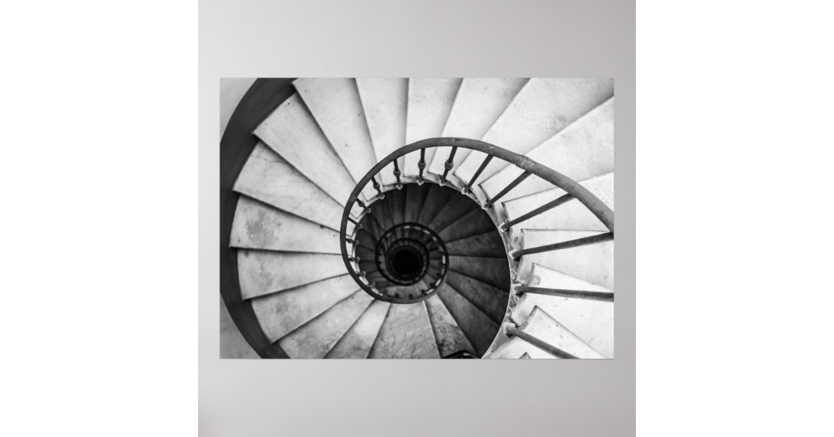 spiral staircase poster | Zazzle