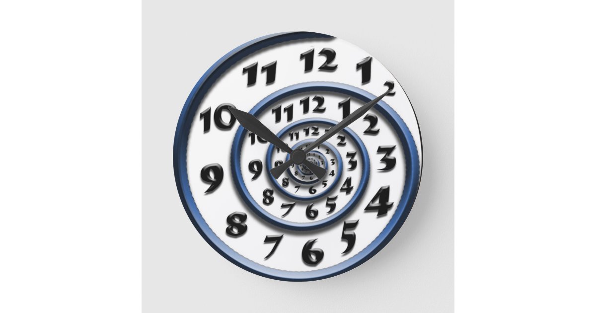 Spiral Wall Clock | Zazzle