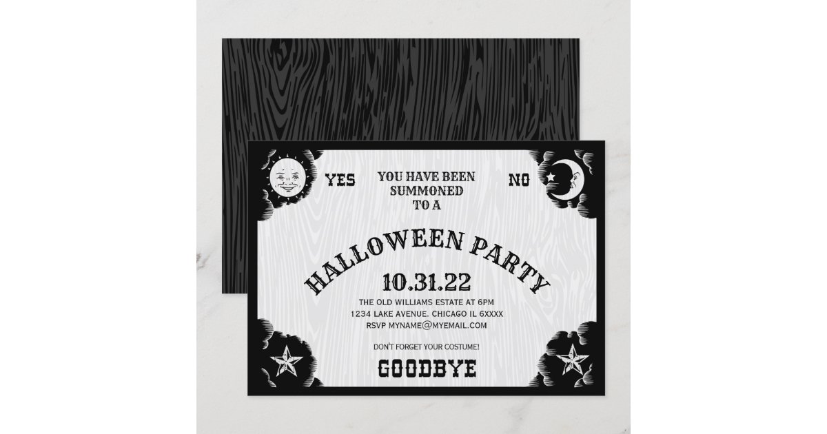 Spirit Board Halloween Party Invitation | Zazzle