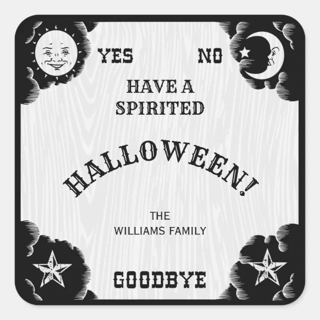 Spirit Board Halloween Sticker | Zazzle