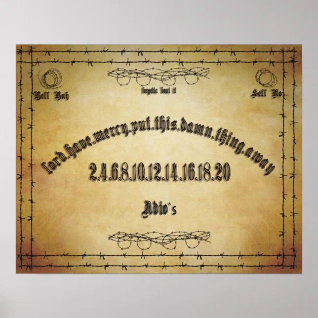 Spirit Board Humor Poster | Zazzle