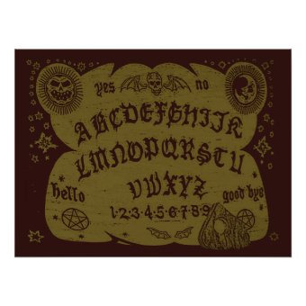 Spirit Board Poster | Zazzle