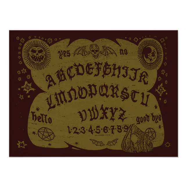 Spirit Board Poster | Zazzle