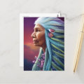 Spirit Elder Native American Fantasy Digital Art Postcard | Zazzle