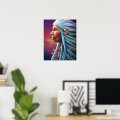 Spirit Elder Native American Fantasy Digital Art Poster | Zazzle