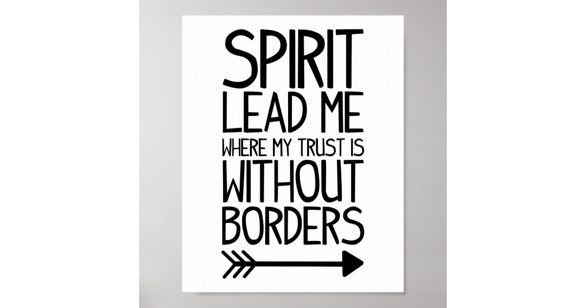 Spirit Lead Me Print | Zazzle