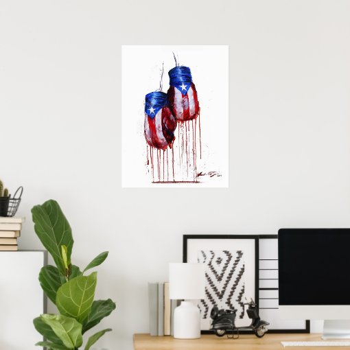 Spirit of Puerto Rican Boxing Poster | Zazzle
