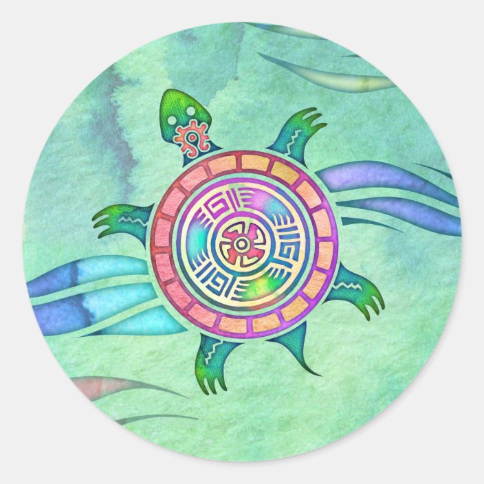 Spirit Turtle Animal Totem Stickers | Zazzle.com