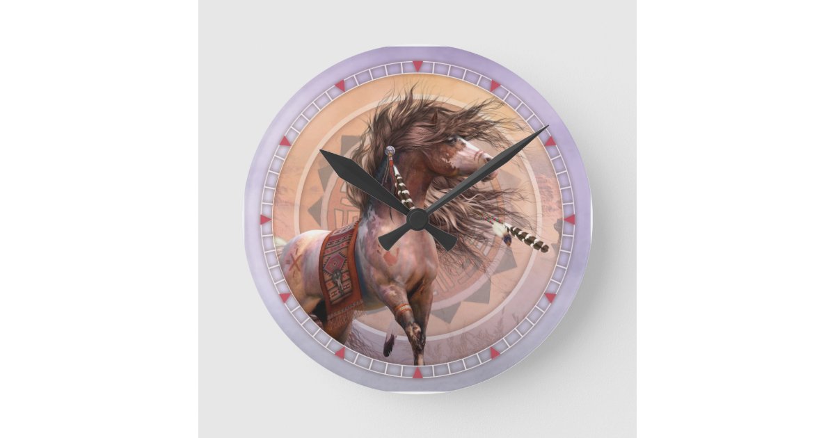 Spirit Warrior Wall Clock | Zazzle