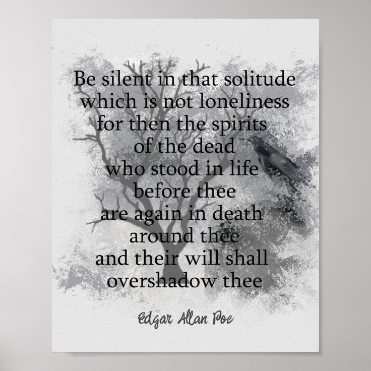 Spirits of the Dead Edgar Allan Poe Poem Poster | Zazzle