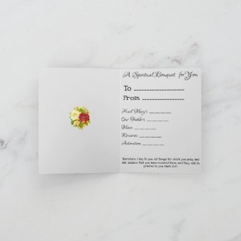 Spiritual Bouquet Blessed Mother Card | Zazzle