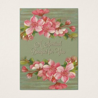 Spiritual Bouquet Prayer Offering Holy Card | Zazzle