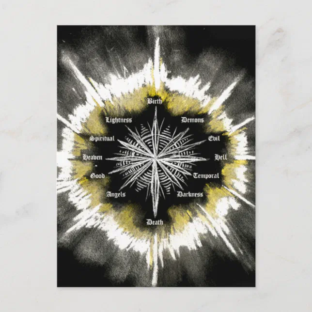 Spiritual Compass Postcard | Zazzle