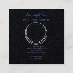 Spiritual New Age and Metaphysical Geometric Square Business Card | Zazzle