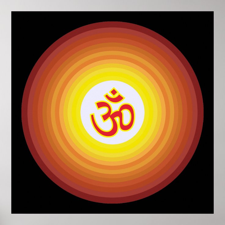 Spiritual Om Design Poster | Zazzle