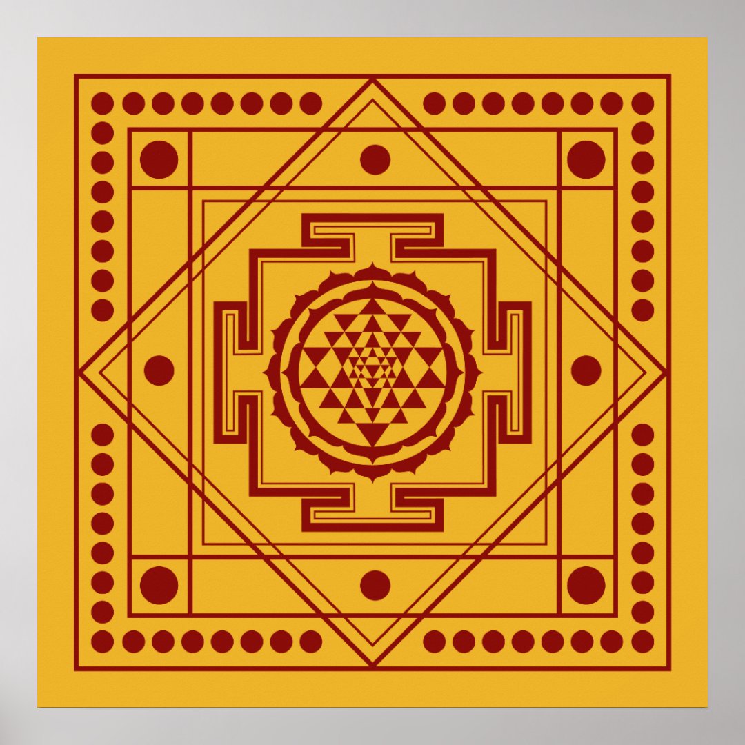 Spiritual Sri Yantra Poster | Zazzle