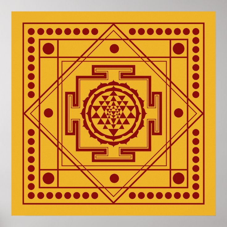 Spiritual Sri Yantra Poster | Zazzle