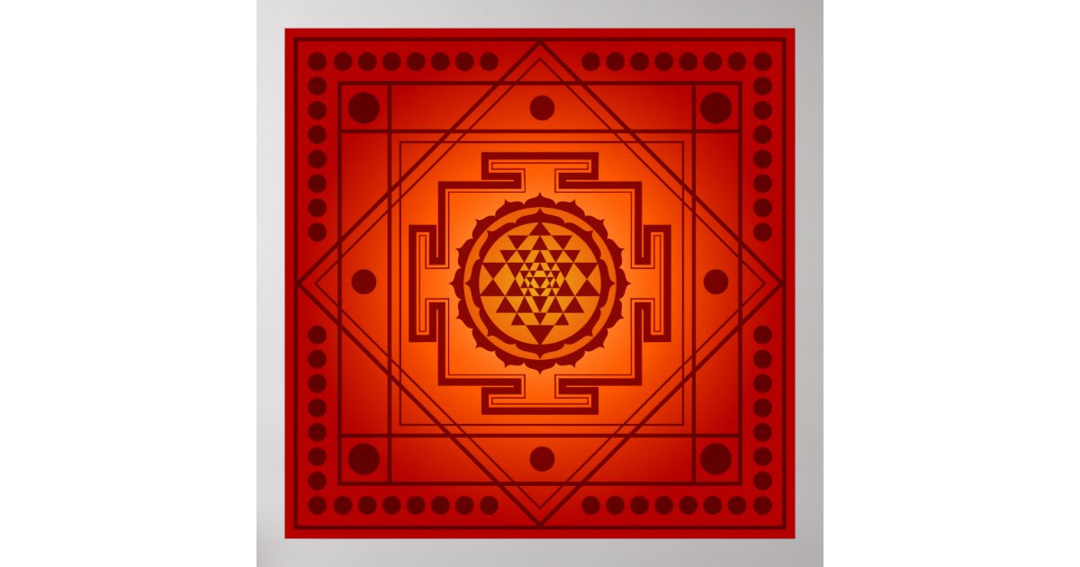 Spiritual Sri Yantra Poster | Zazzle