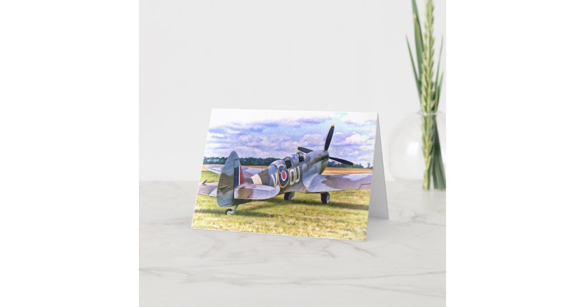 Spitfire Card | Zazzle